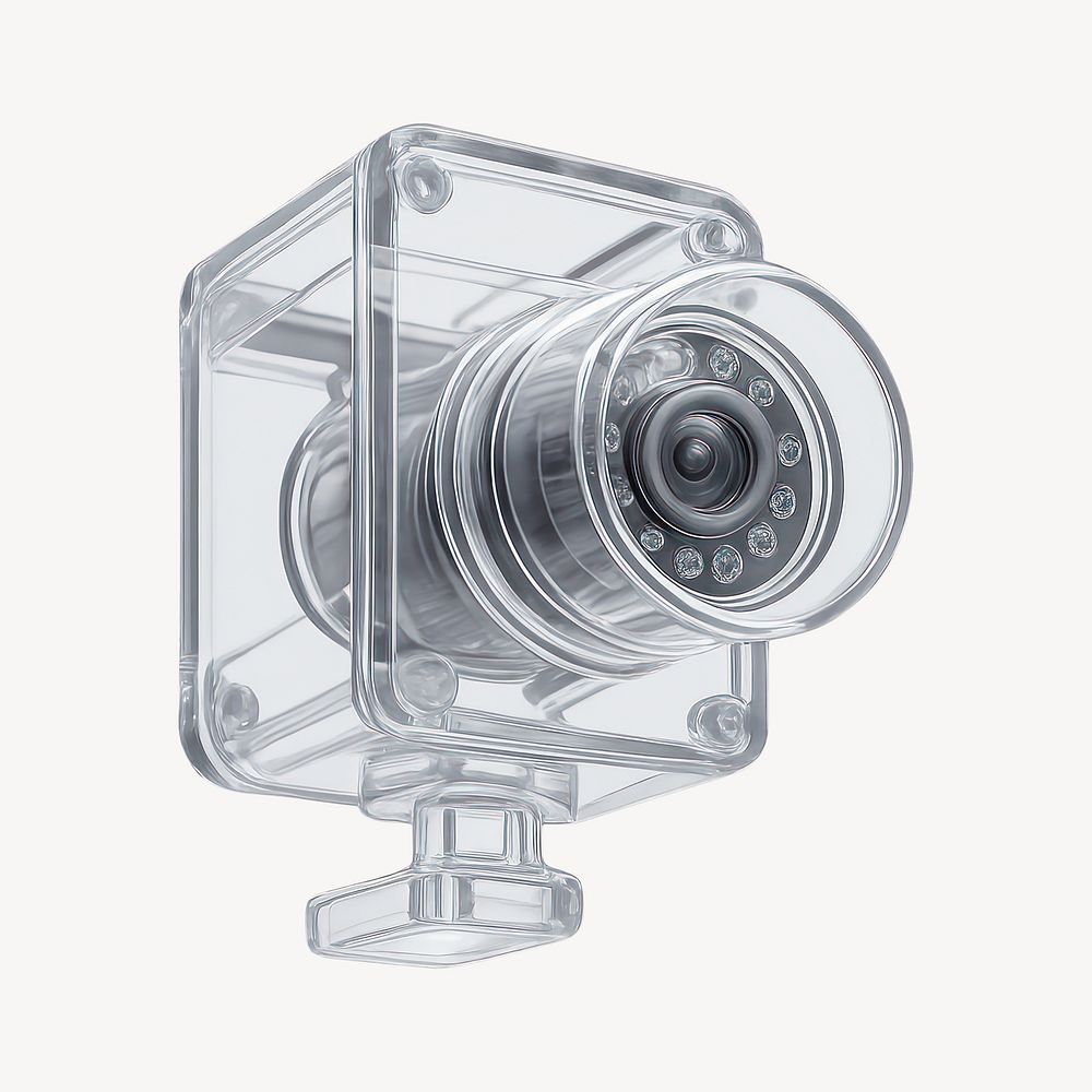 Transparent security camera illustration | Free Photo Illustration ...