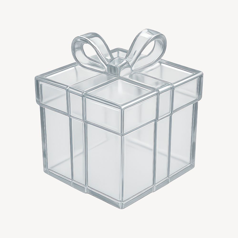 Elegant transparent gift box illustration | Free Photo Illustration ...