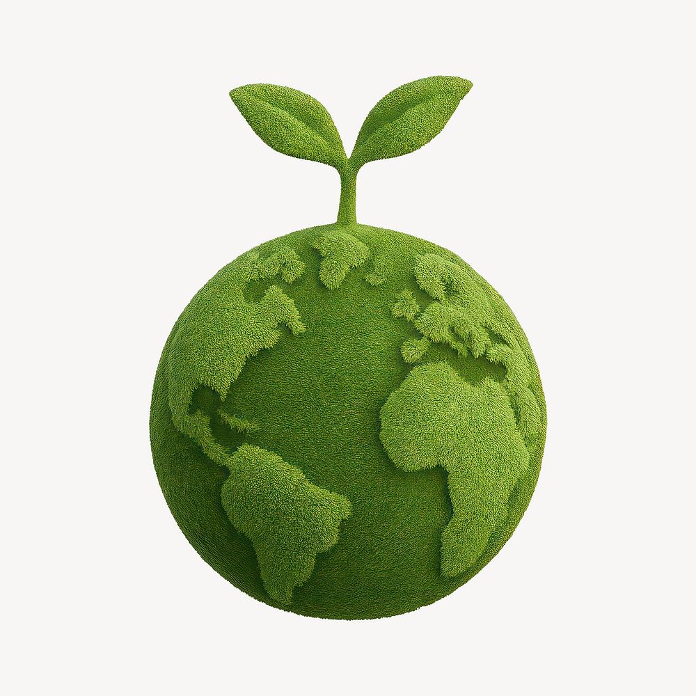 Eco-friendly green earth illustration | Free Photo Illustration - rawpixel