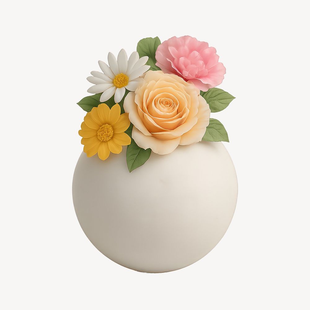 Elegant floral sphere illustration | Free Photo Illustration - rawpixel