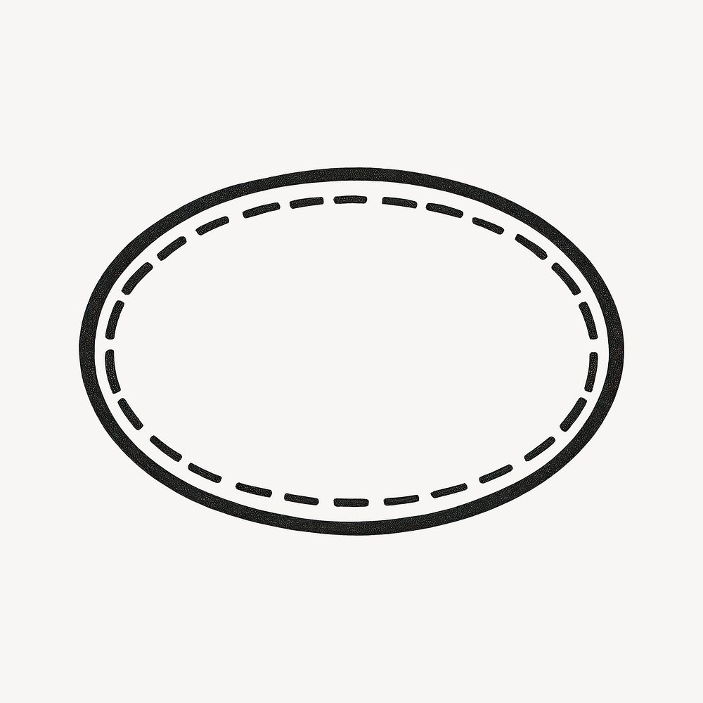 Dotted oval frame illustration | Free Photo Illustration - rawpixel