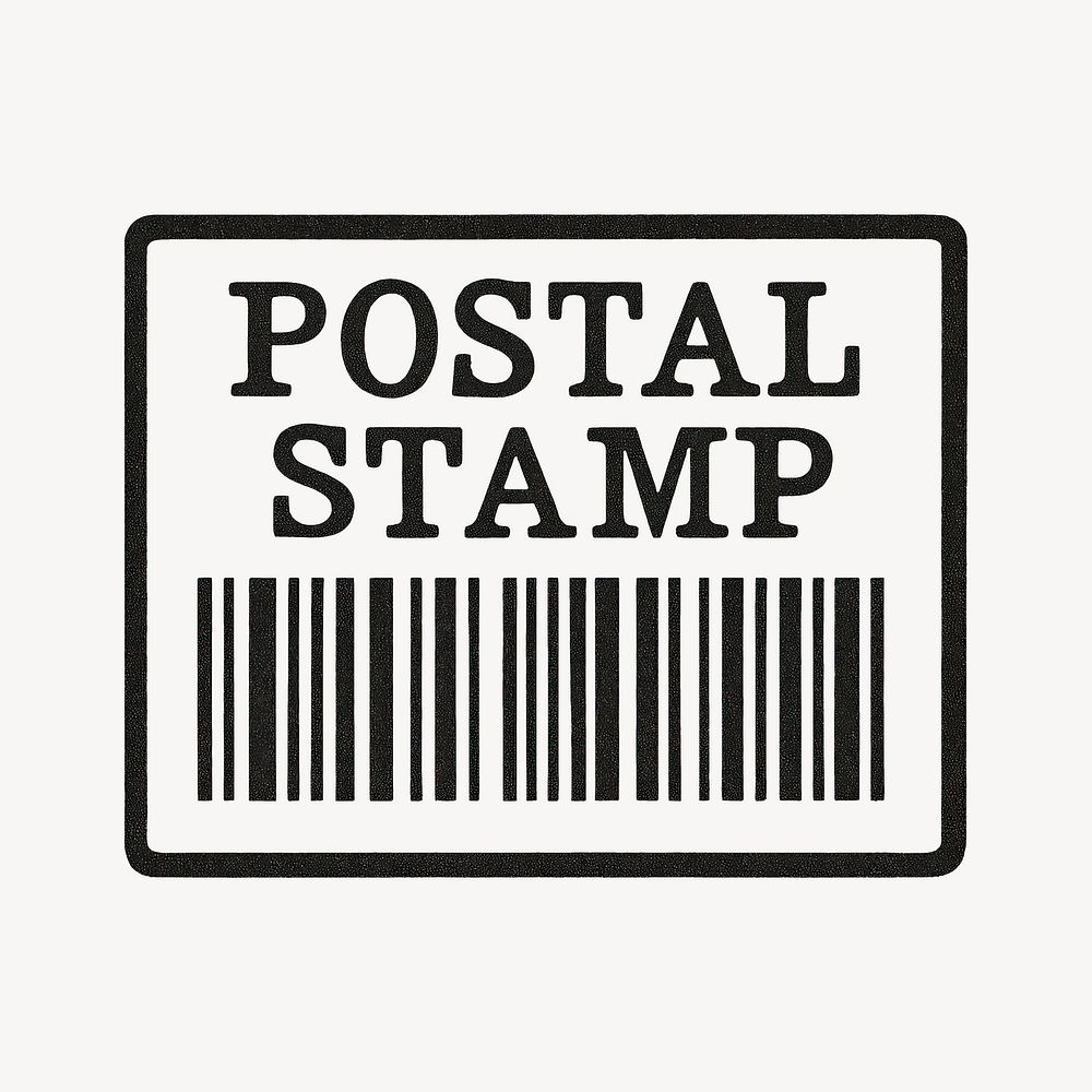 Postal stamp barcode illustration | Free Photo Illustration - rawpixel