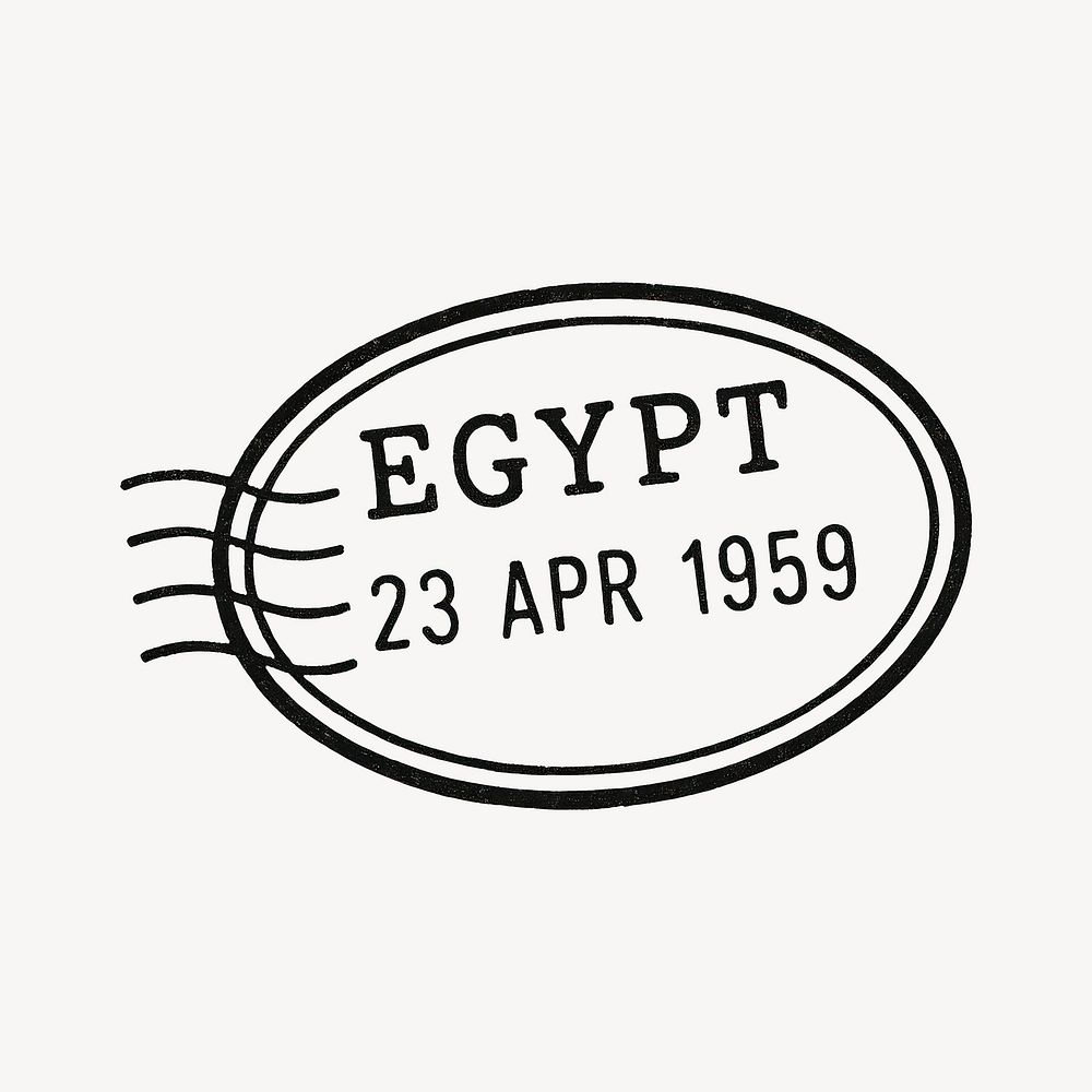 Vintage Egypt postal stamp illustration | Free Photo Illustration ...