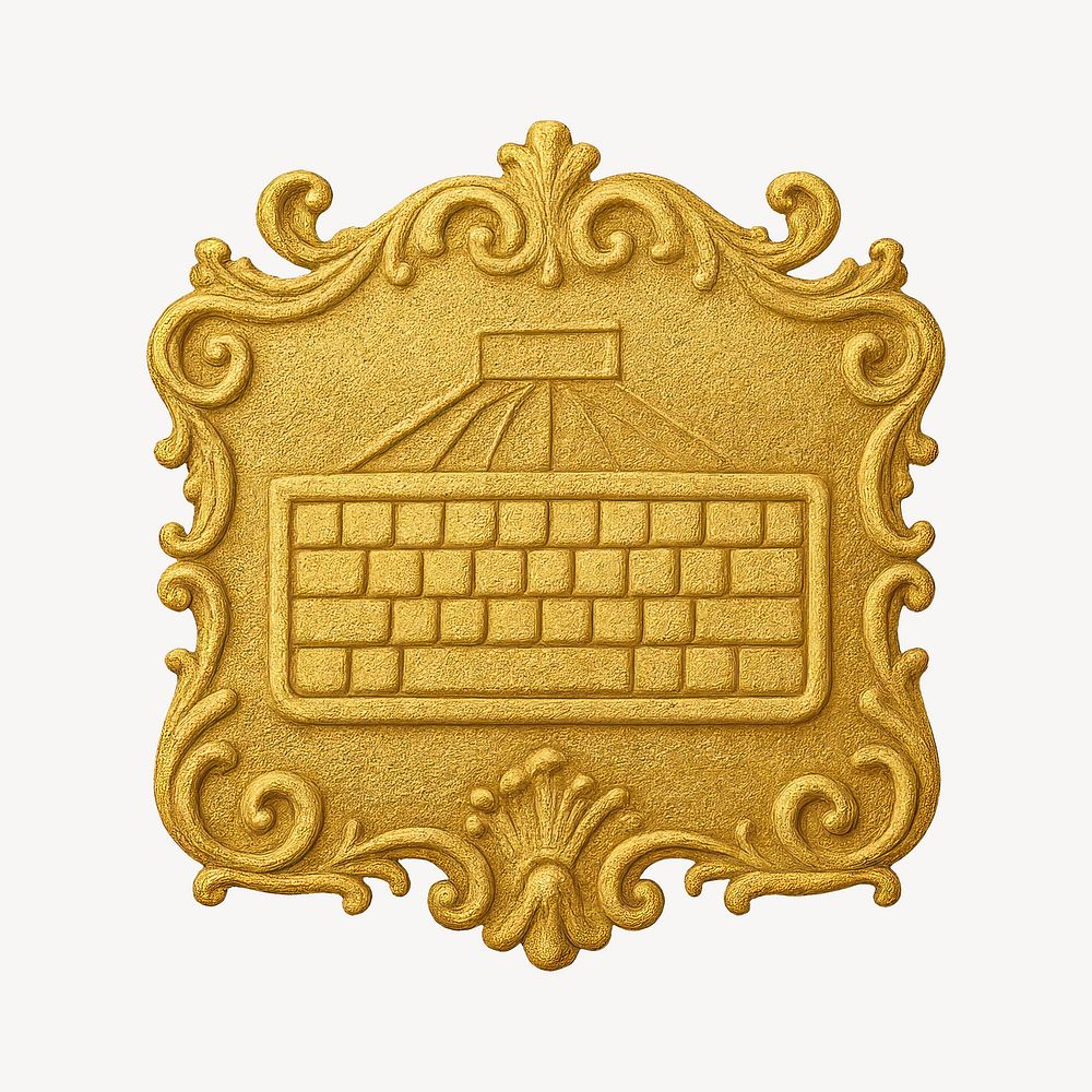 Ornate gold emblem keyboard design | Free Photo Illustration - rawpixel