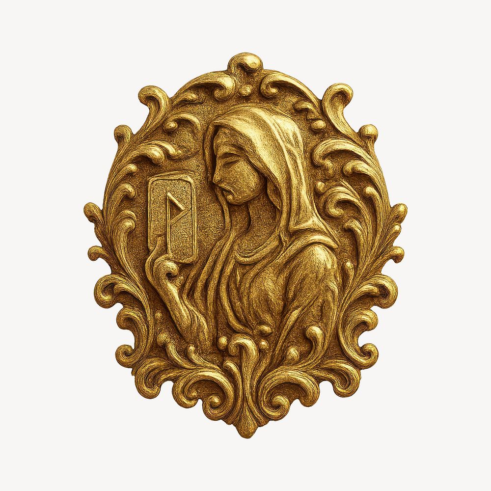 Ornate golden religious emblem | Free Photo Illustration - rawpixel