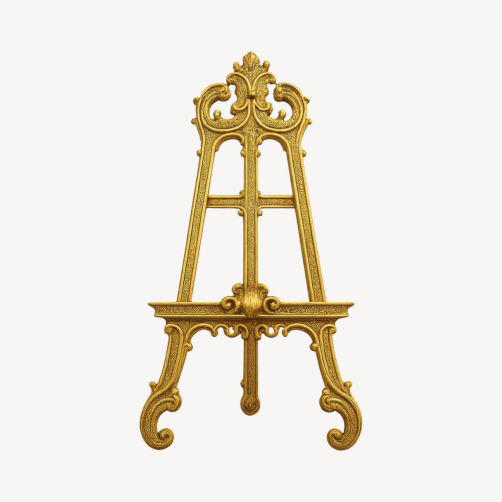 Ornate golden decorative display stand | Free Photo Illustration - rawpixel