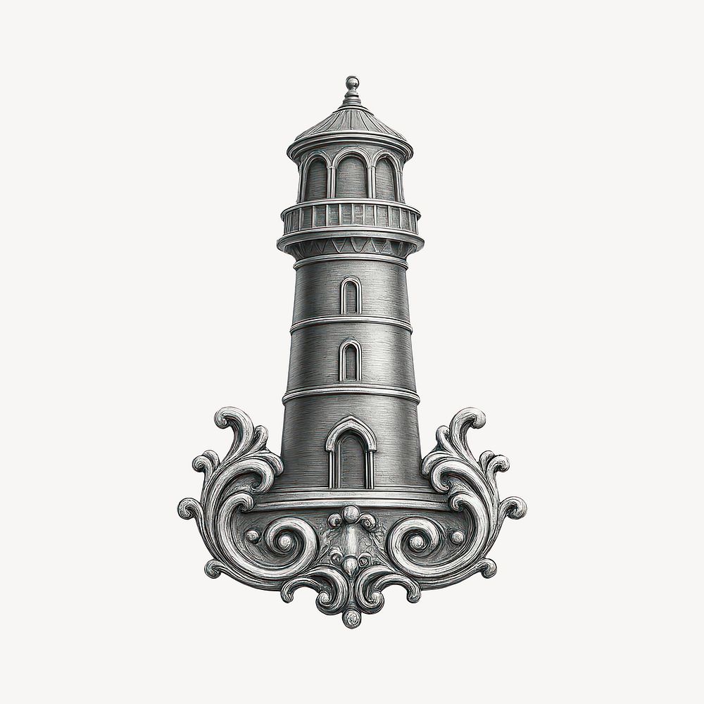 Elegant vintage lighthouse illustration | Free Photo - rawpixel