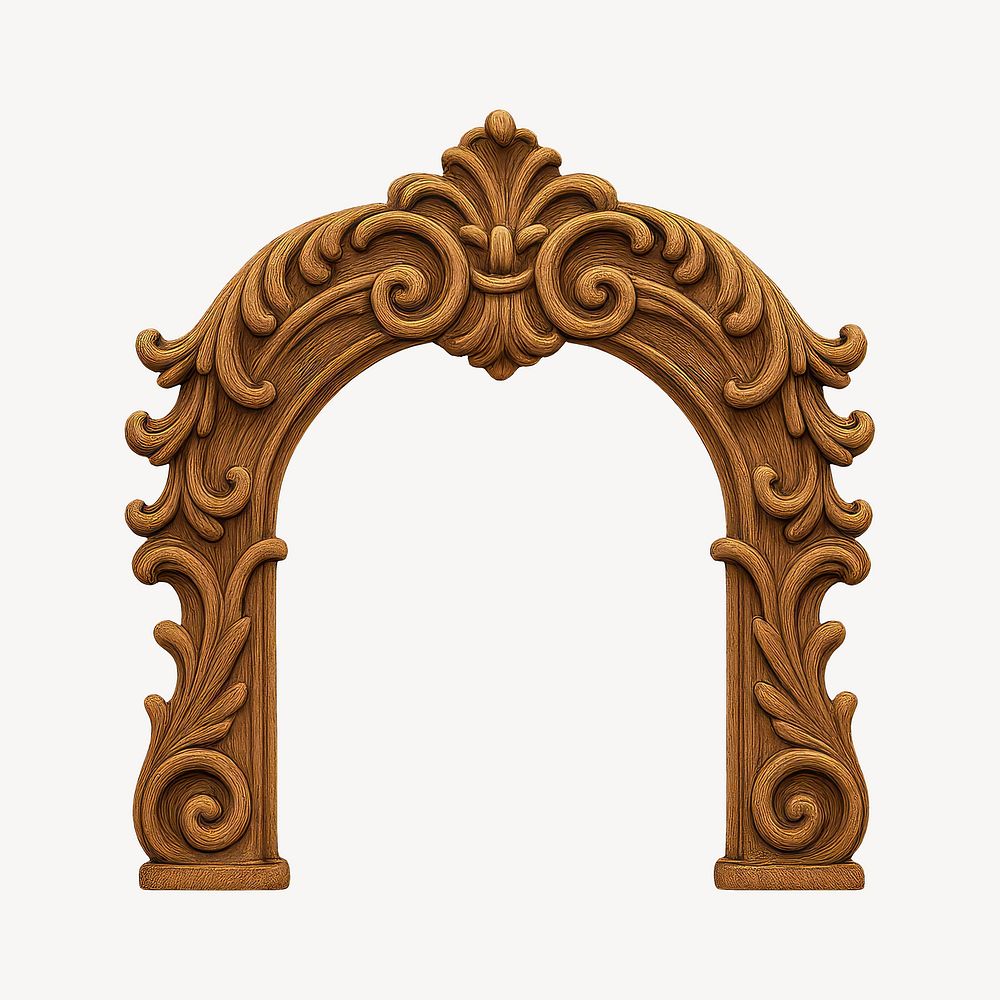 Ornate wooden arch design | Free Photo - rawpixel