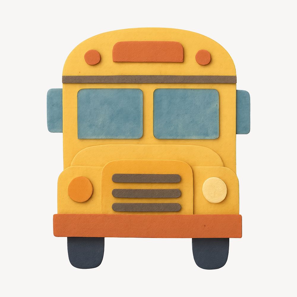 Colorful textured school bus illustration | Free Photo Illustration ...