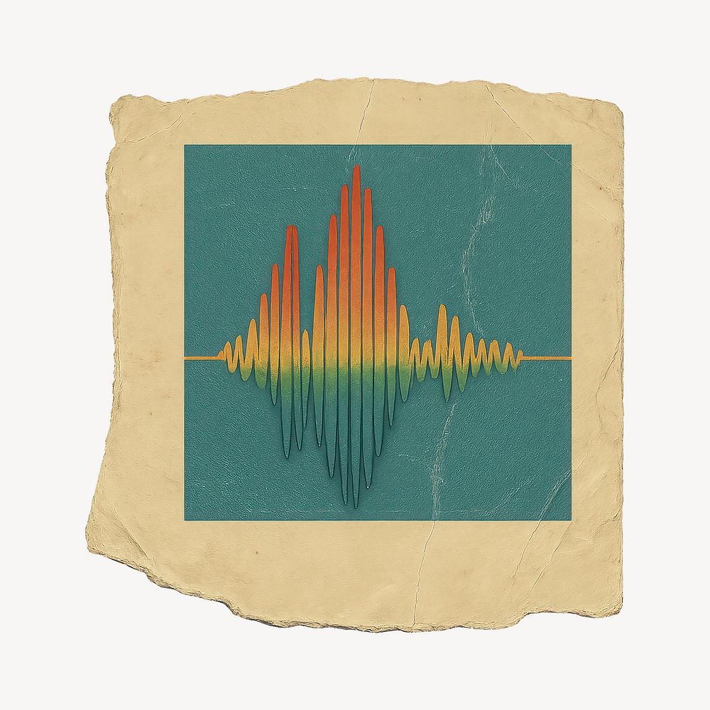 Vintage soundwave art illustration | Free Photo Illustration - rawpixel