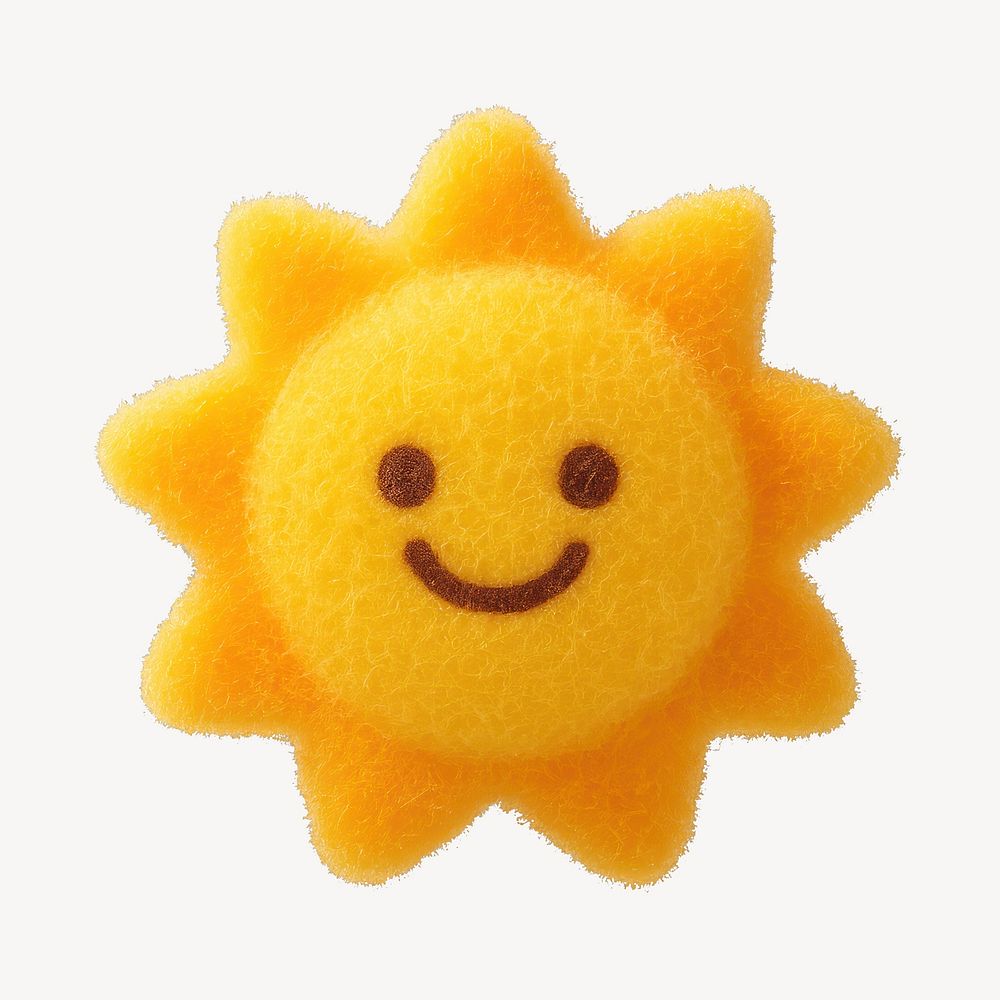 Cute smiling sun plush | Free Photo - rawpixel