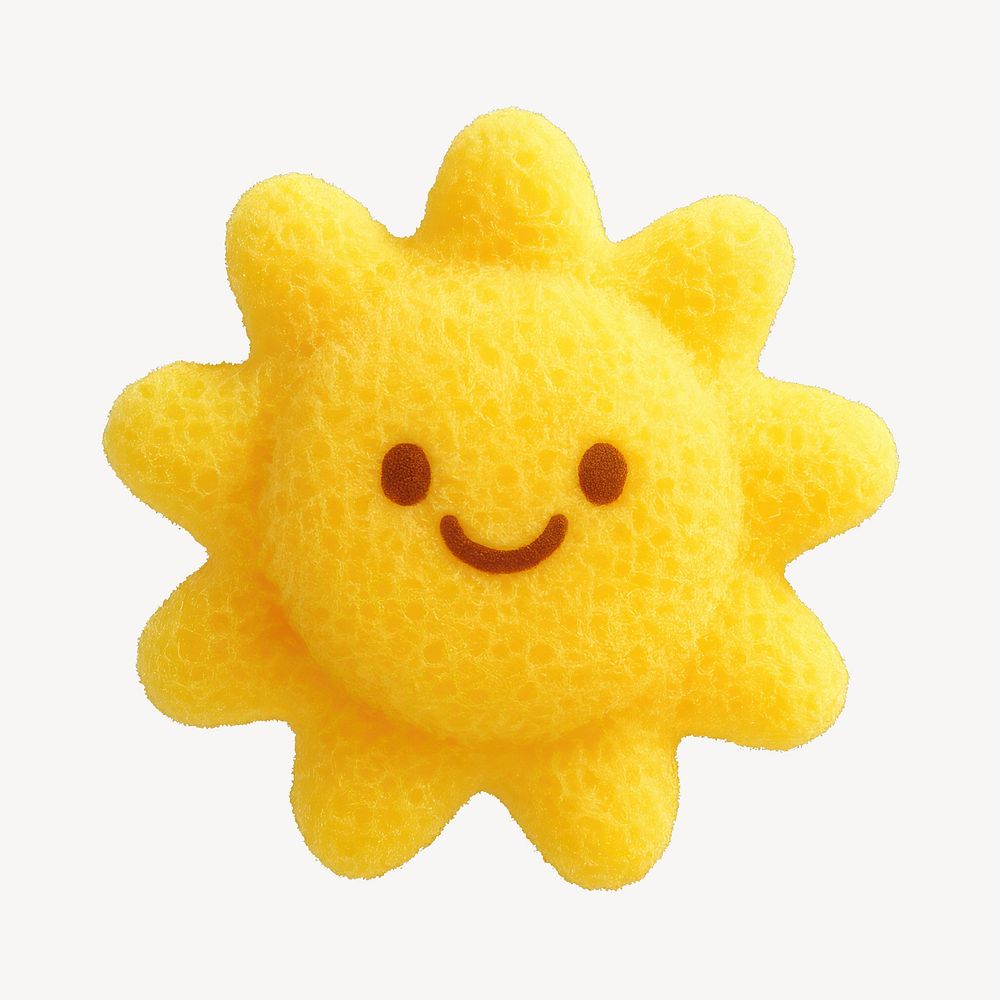 Cute yellow smiling sun plush | Free Photo - rawpixel