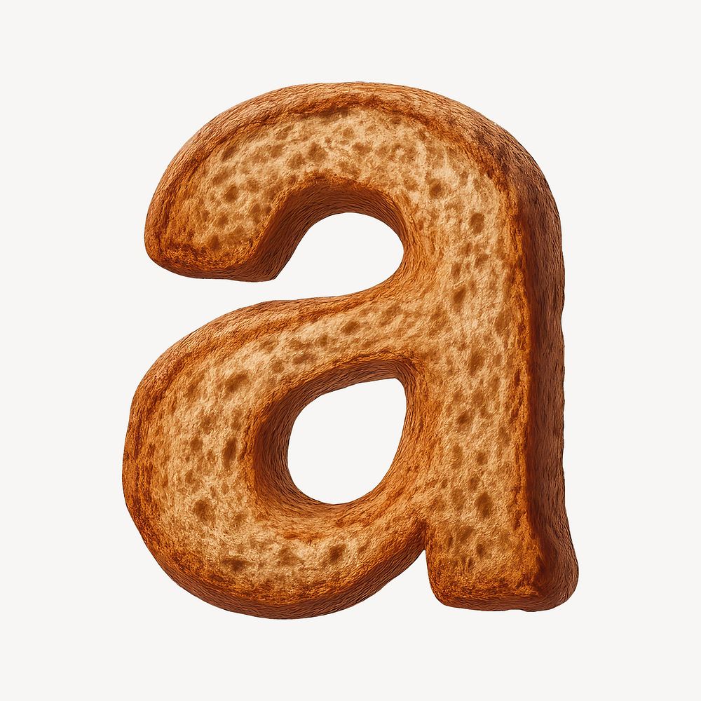 Toasted bread letter 'a' | Free Photo - rawpixel
