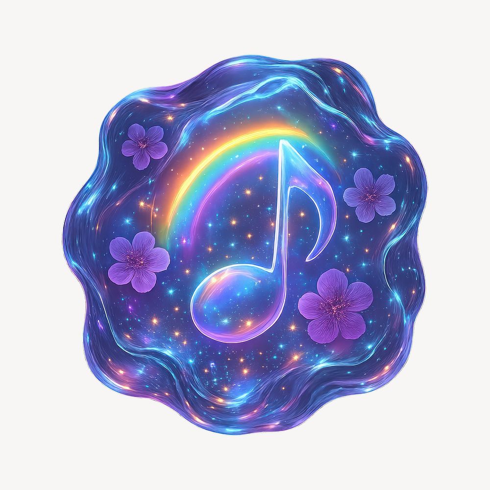 Celestial music note illustration | Free Photo Illustration - rawpixel