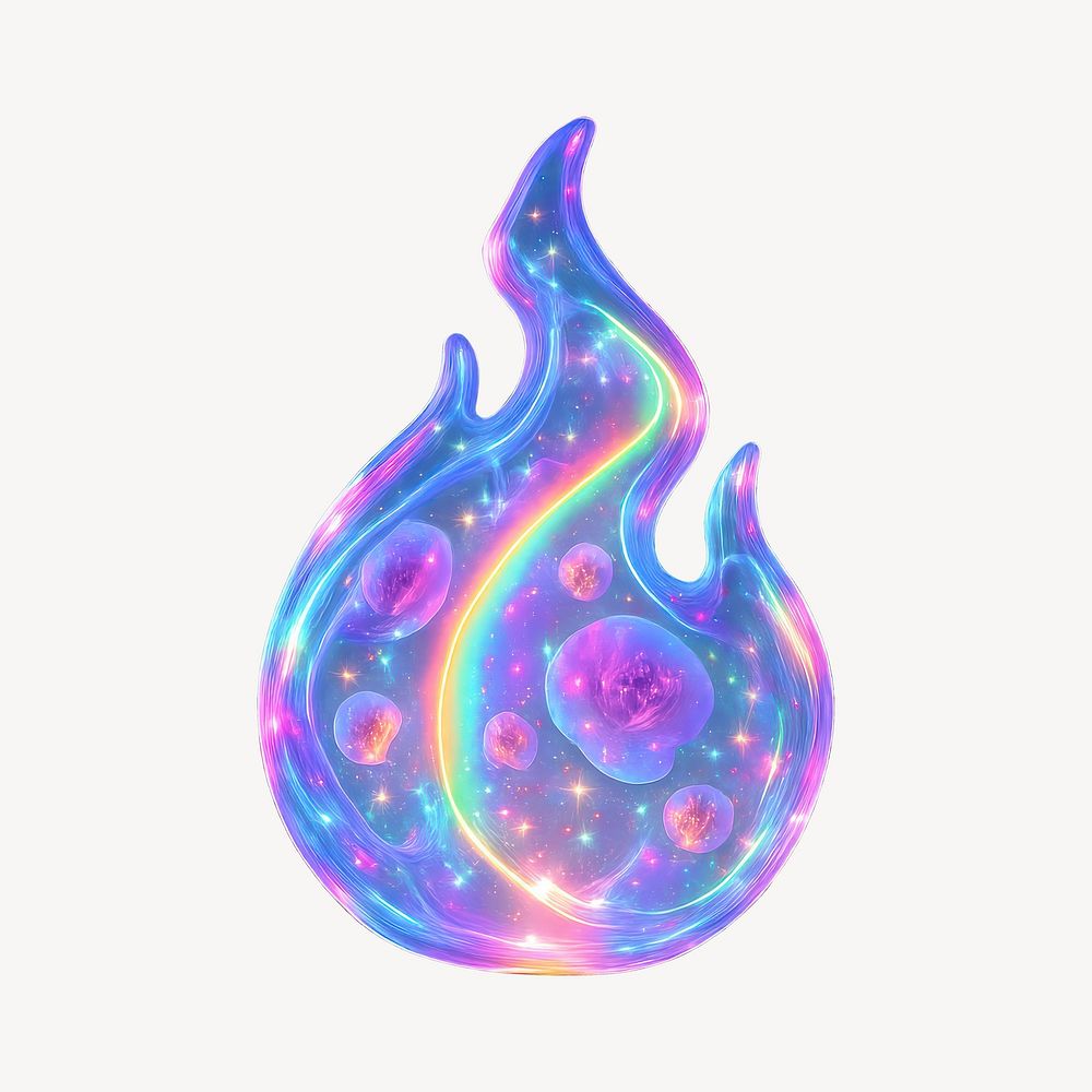 Vibrant cosmic flame illustration | Free Photo Illustration - rawpixel