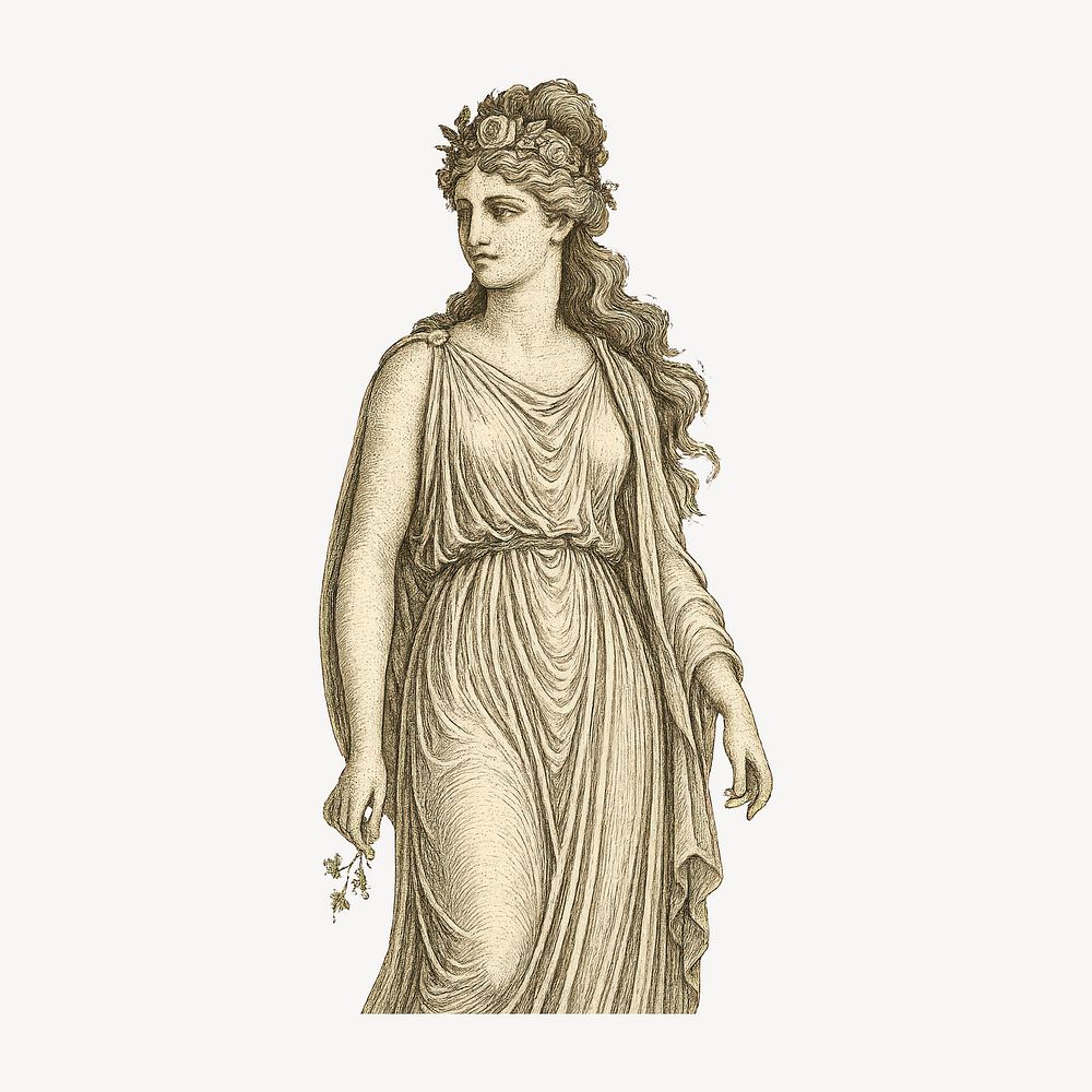 Classical Greek goddess illustration | Free Photo Illustration - rawpixel