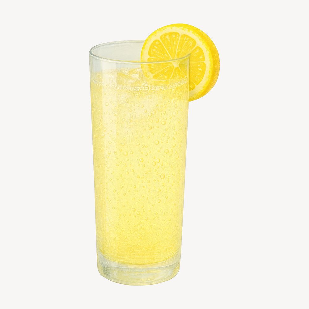 Refreshing lemon soda illustration | Free Photo Illustration - rawpixel