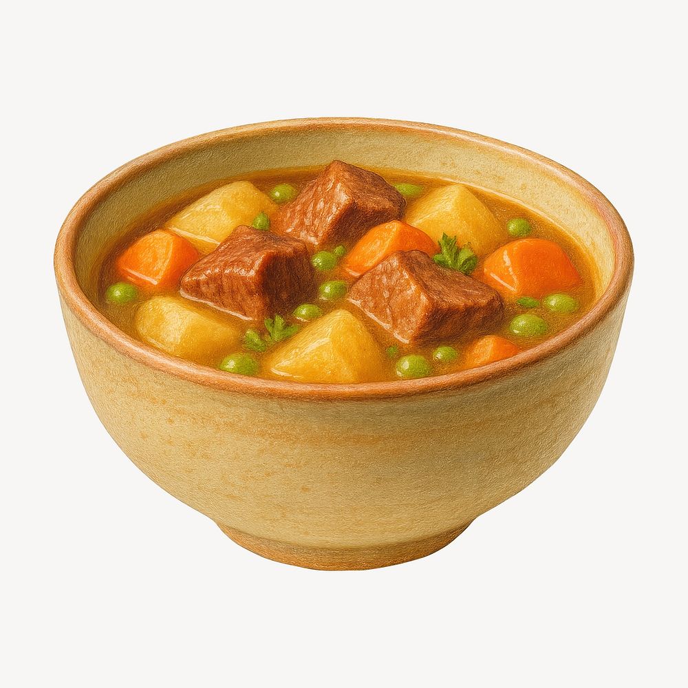 Hearty stew in bowl | Free Photo Illustration - rawpixel