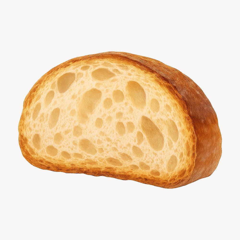 Realistic bread slice illustration | Free Photo Illustration - rawpixel