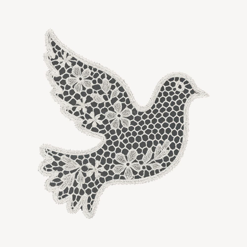 Elegant lace bird silhouette | Free Photo - rawpixel