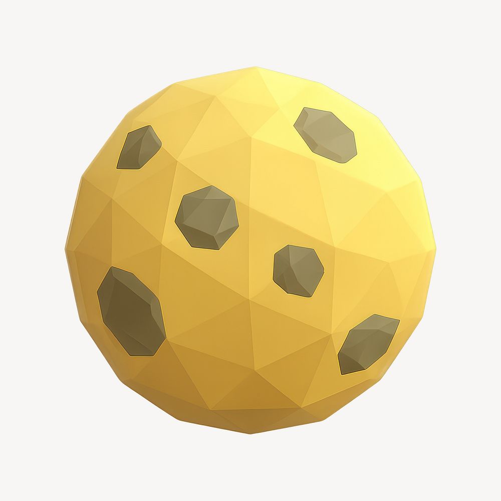 Geometric asteroid with cratered surface | Free Photo Illustration ...