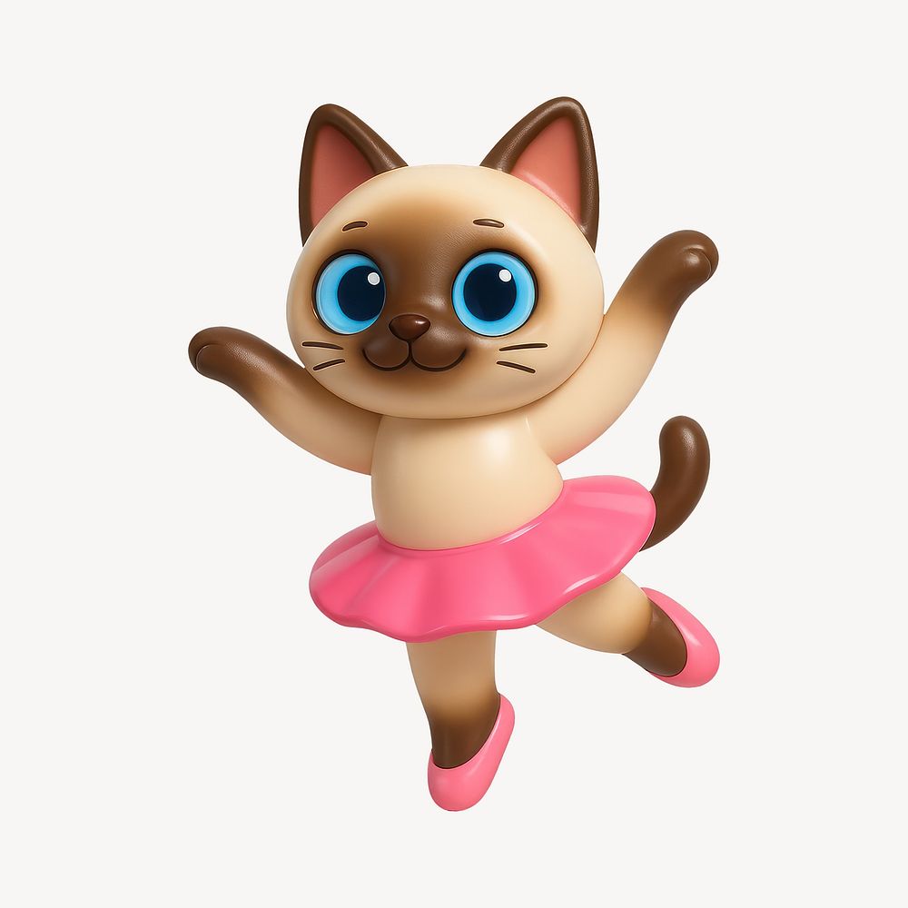 Cute dancing cat illustration | Free Photo Illustration - rawpixel