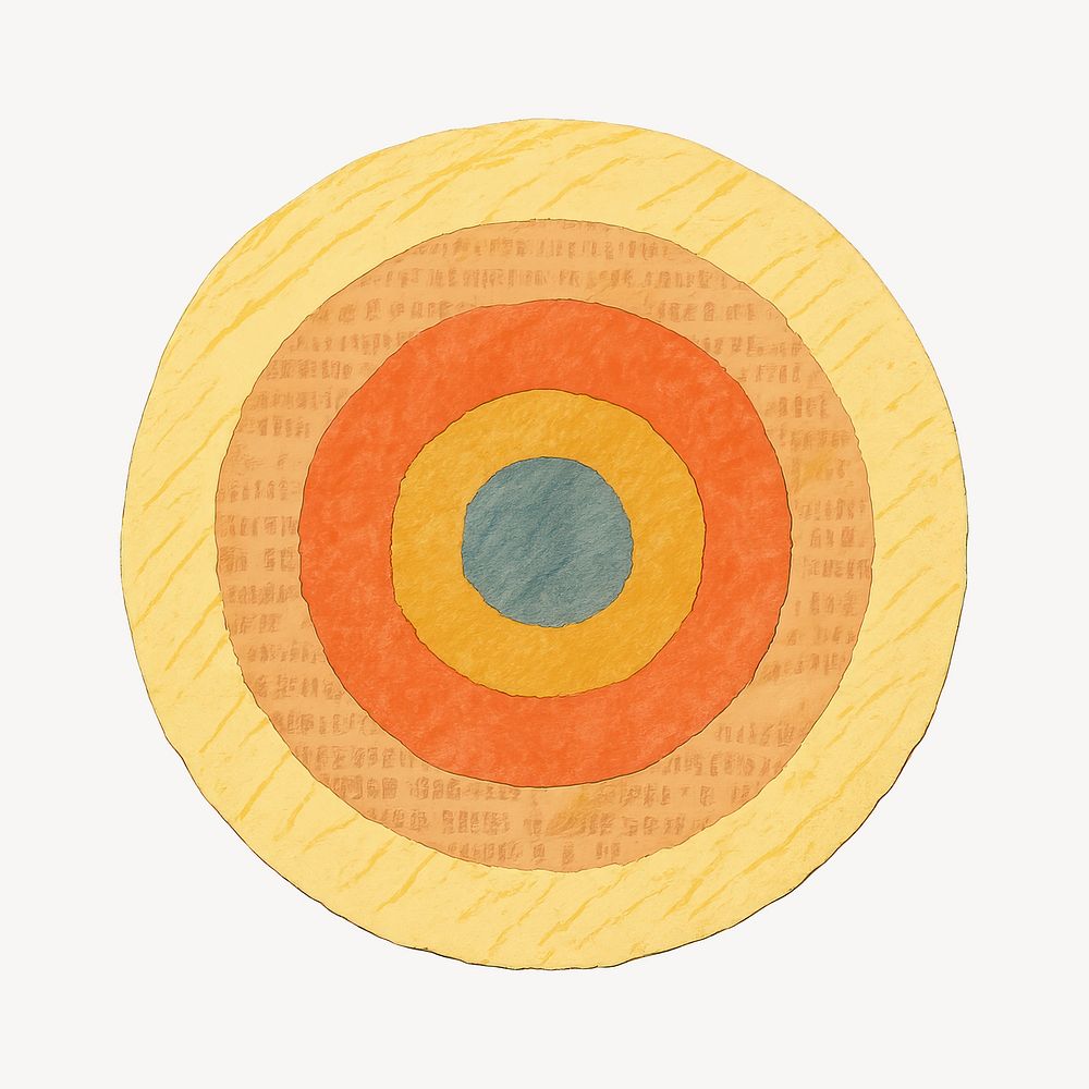Colorful concentric circle illustration | Free Photo Illustration - rawpixel