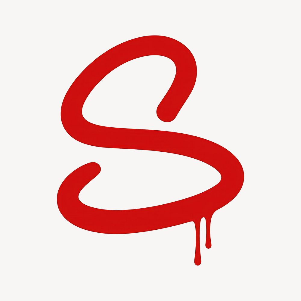 Red dripping paint letter S | Free Photo Illustration - rawpixel