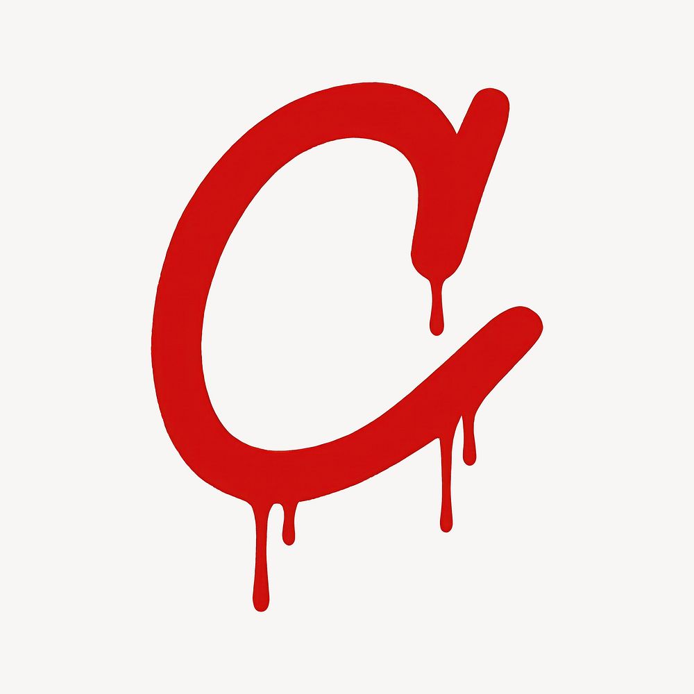Red dripping letter C | Free Photo Illustration - rawpixel