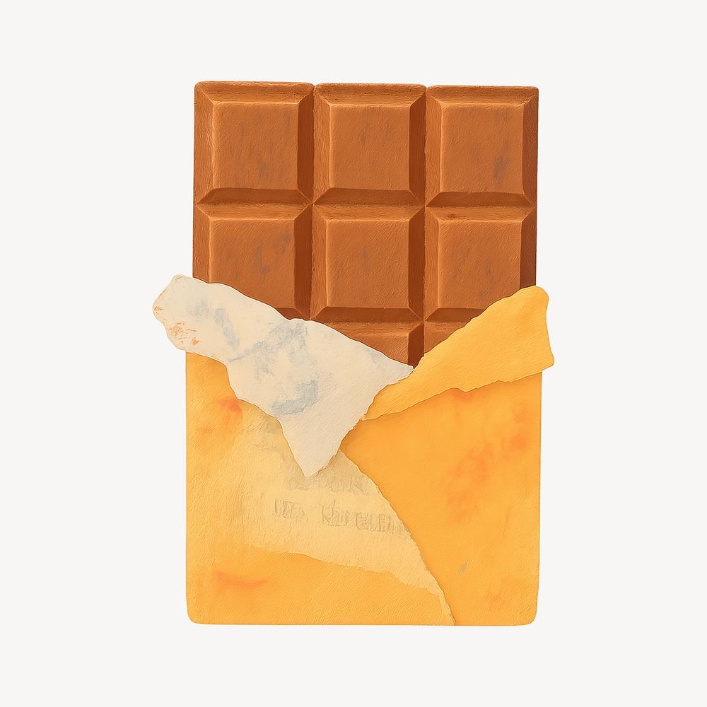 Chocolate bar with golden wrapper | Free Photo Illustration - rawpixel