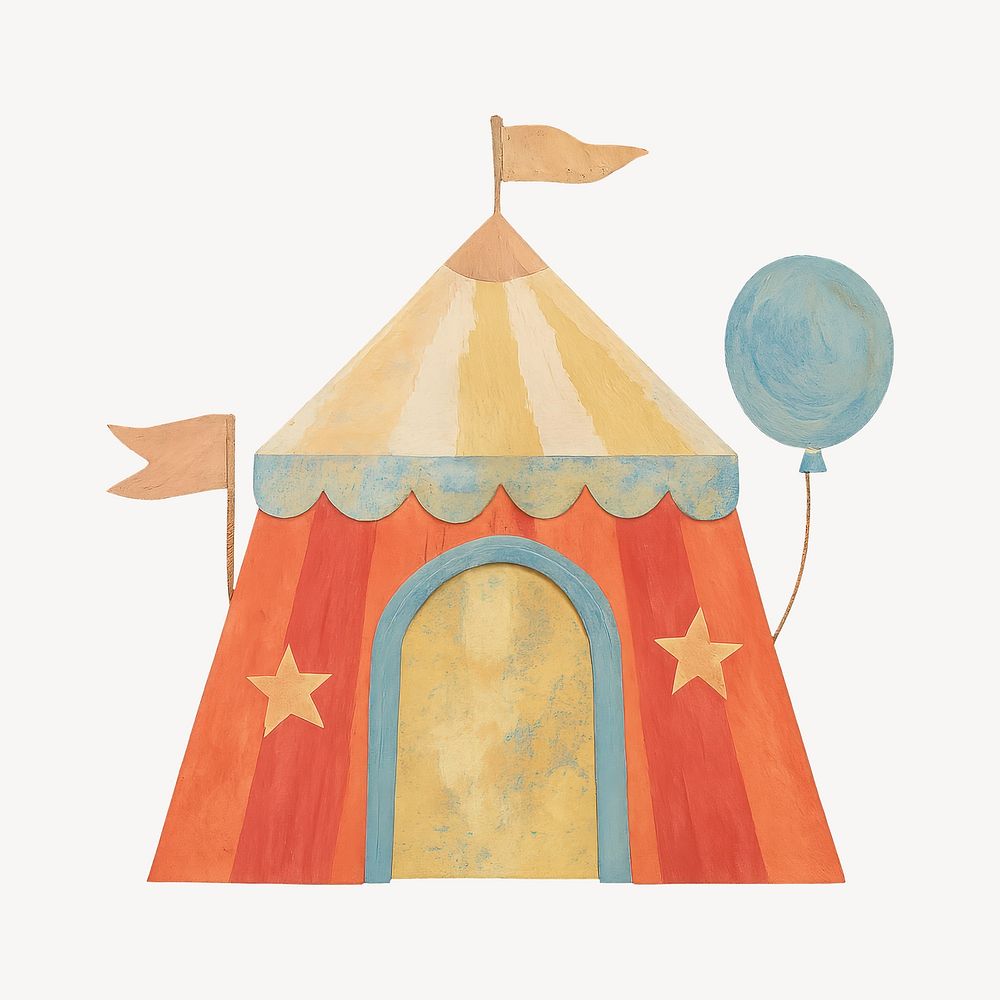 Whimsical circus tent illustration | Free Photo Illustration - rawpixel