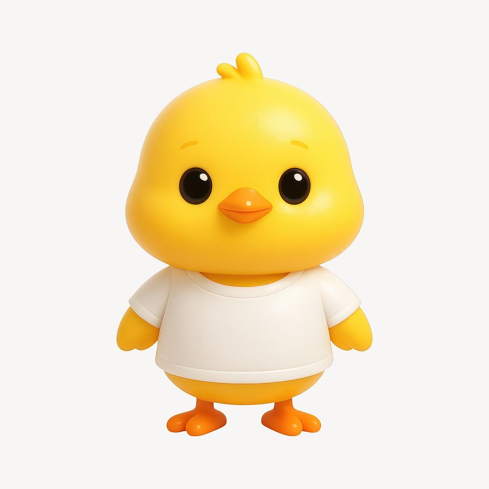 Cute cartoon chick character | Free Photo Illustration - rawpixel