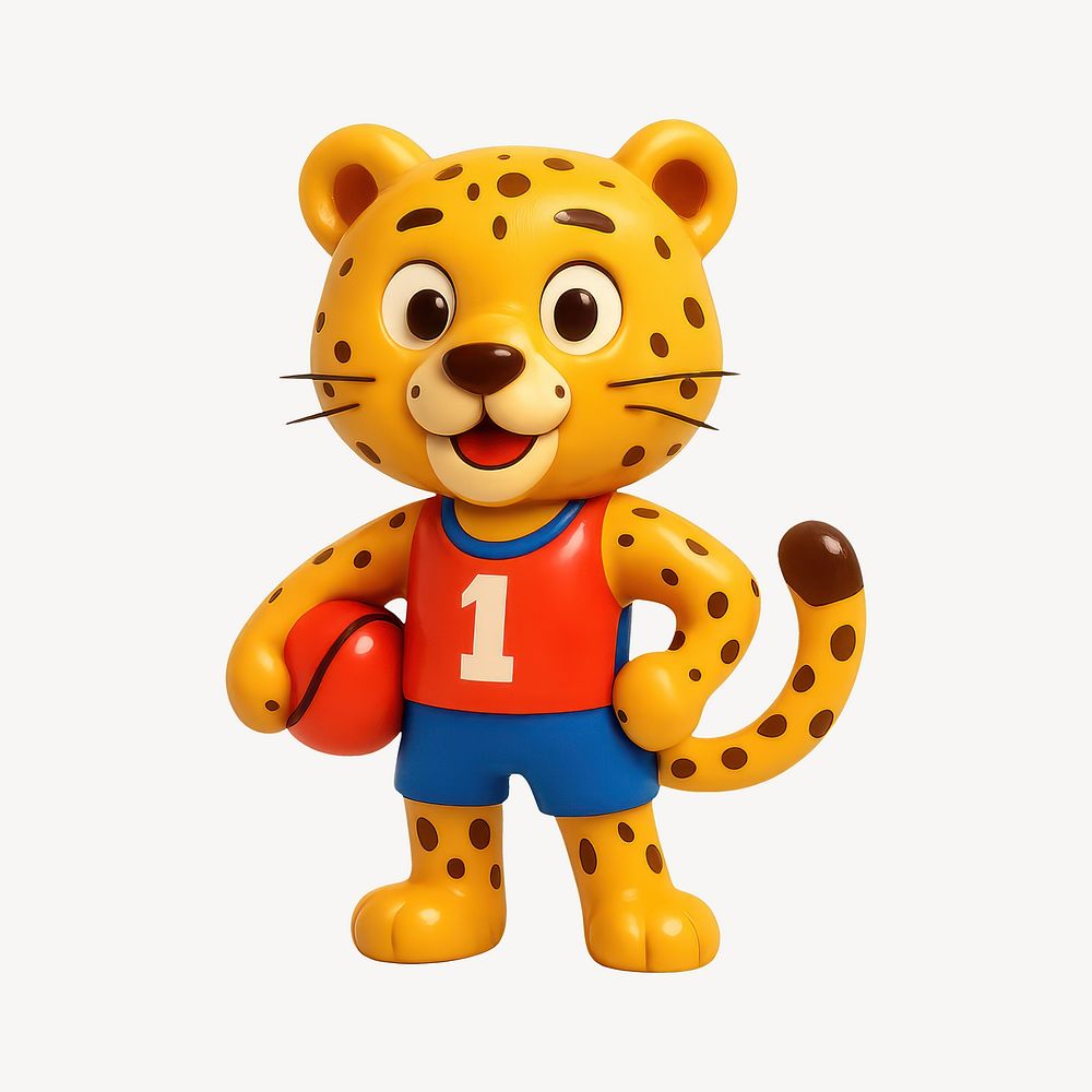 Cute cartoon leopard toy | Free Photo Illustration - rawpixel