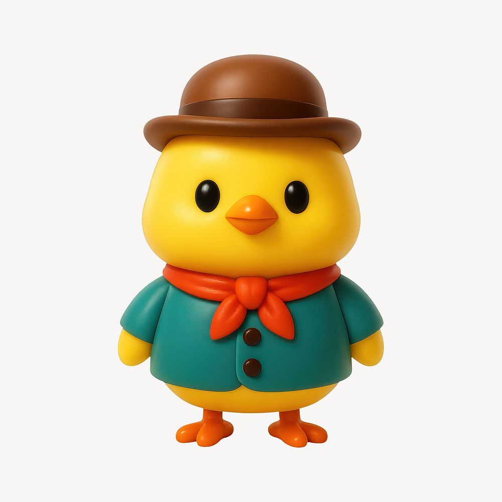 Cute cartoon chick character | Free Photo Illustration - rawpixel