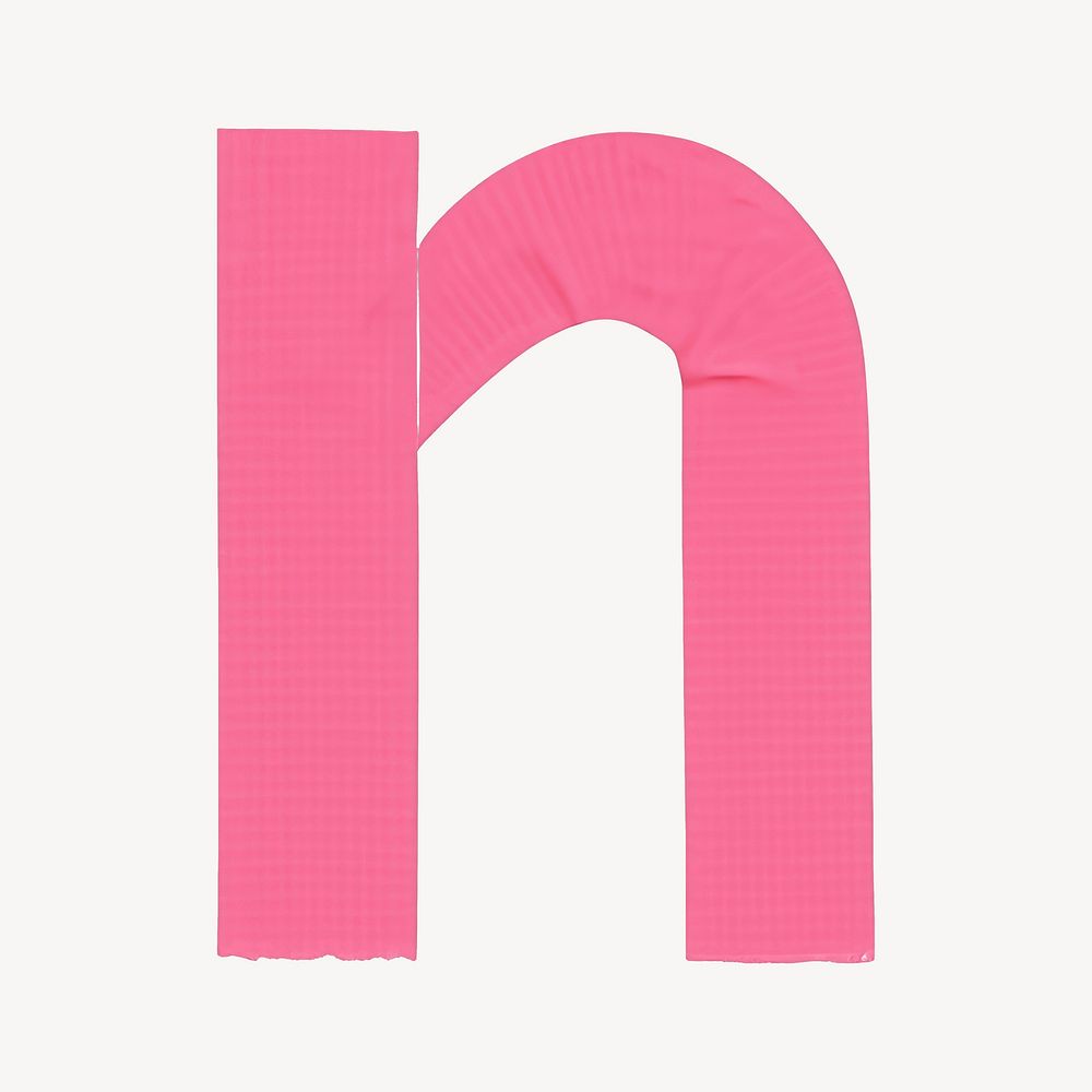 Pink letter N duct tape | Free Photo - rawpixel