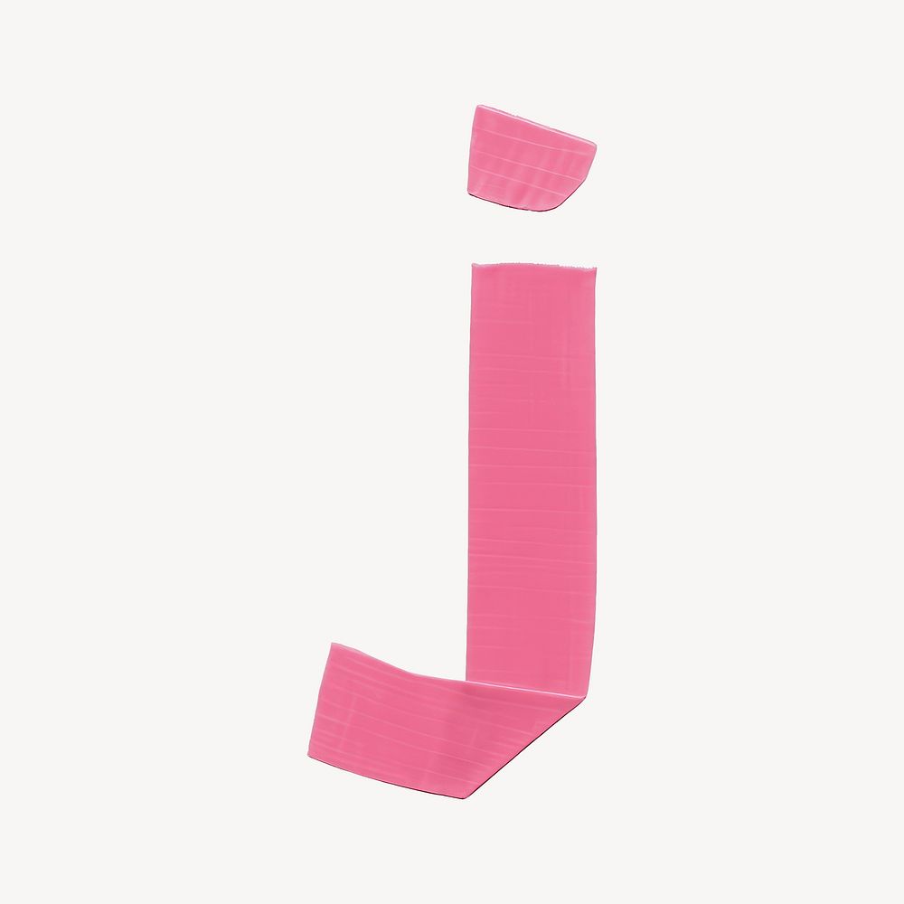 Pink duct tape letter J | Free Photo - rawpixel