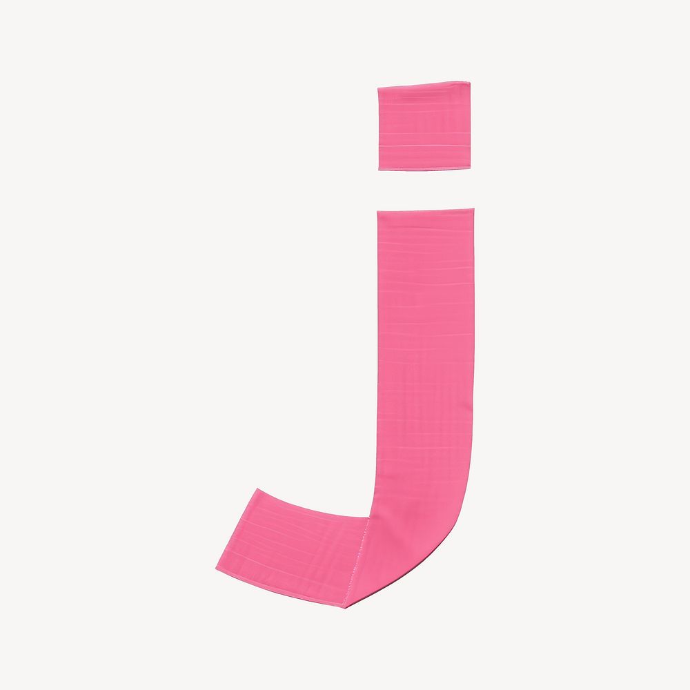 Pink fabric letter J design | Free Photo - rawpixel