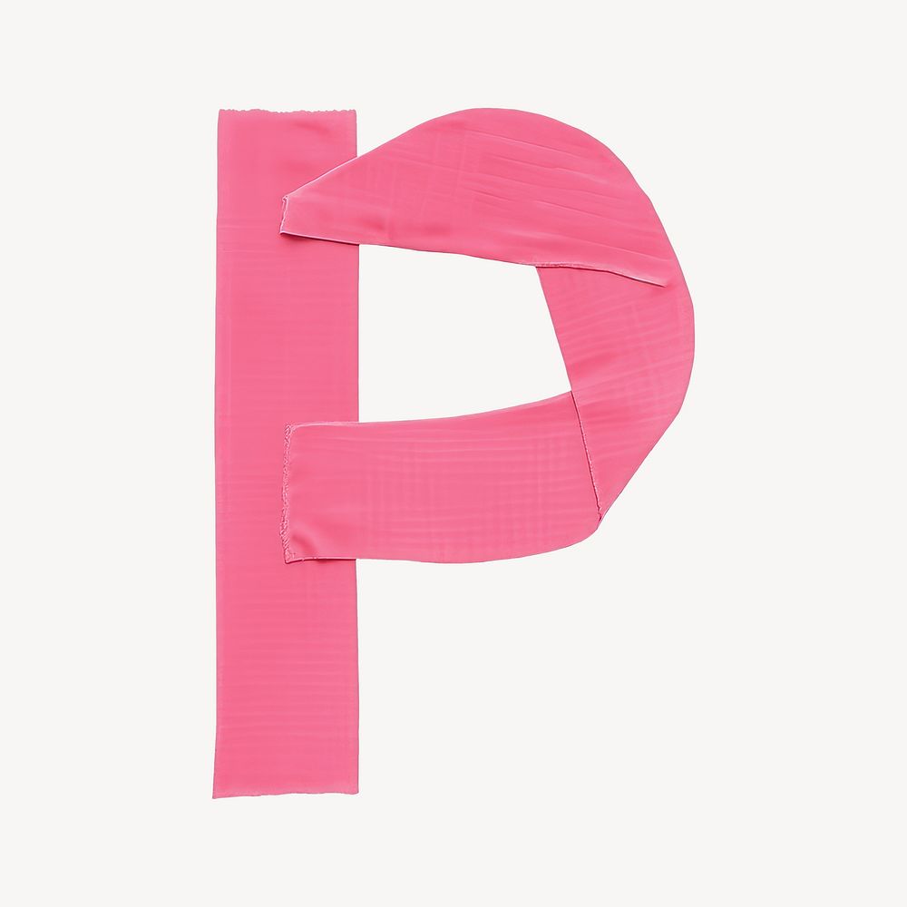 Pink duct tape letter P | Free Photo - rawpixel