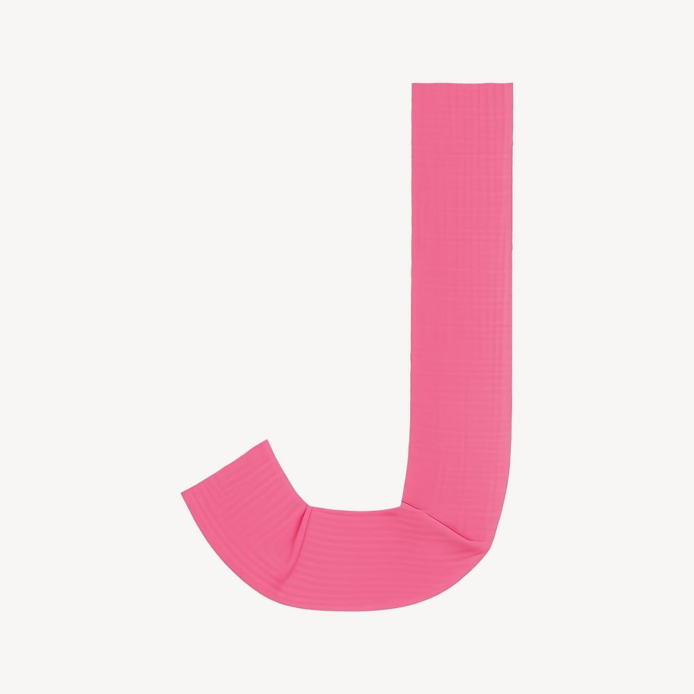 Pink duct tape letter J | Free Photo - rawpixel