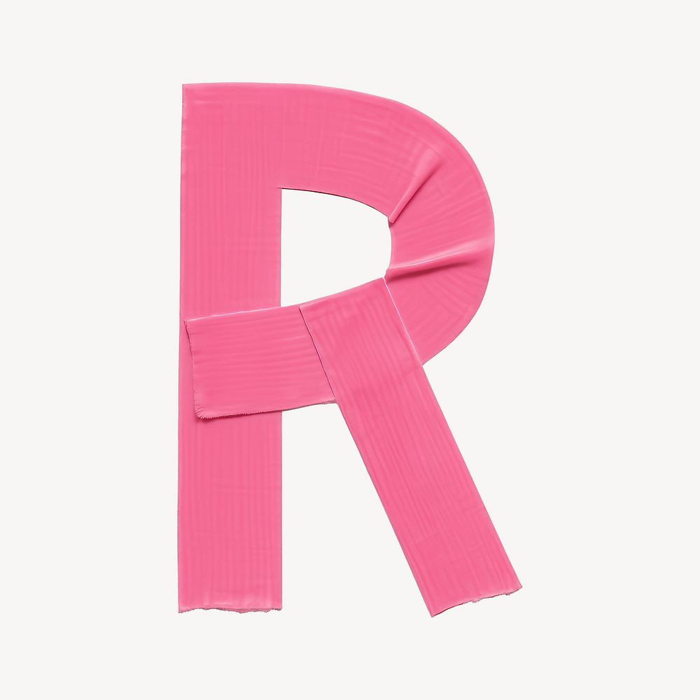 Pink duct tape letter R | Free Photo - rawpixel