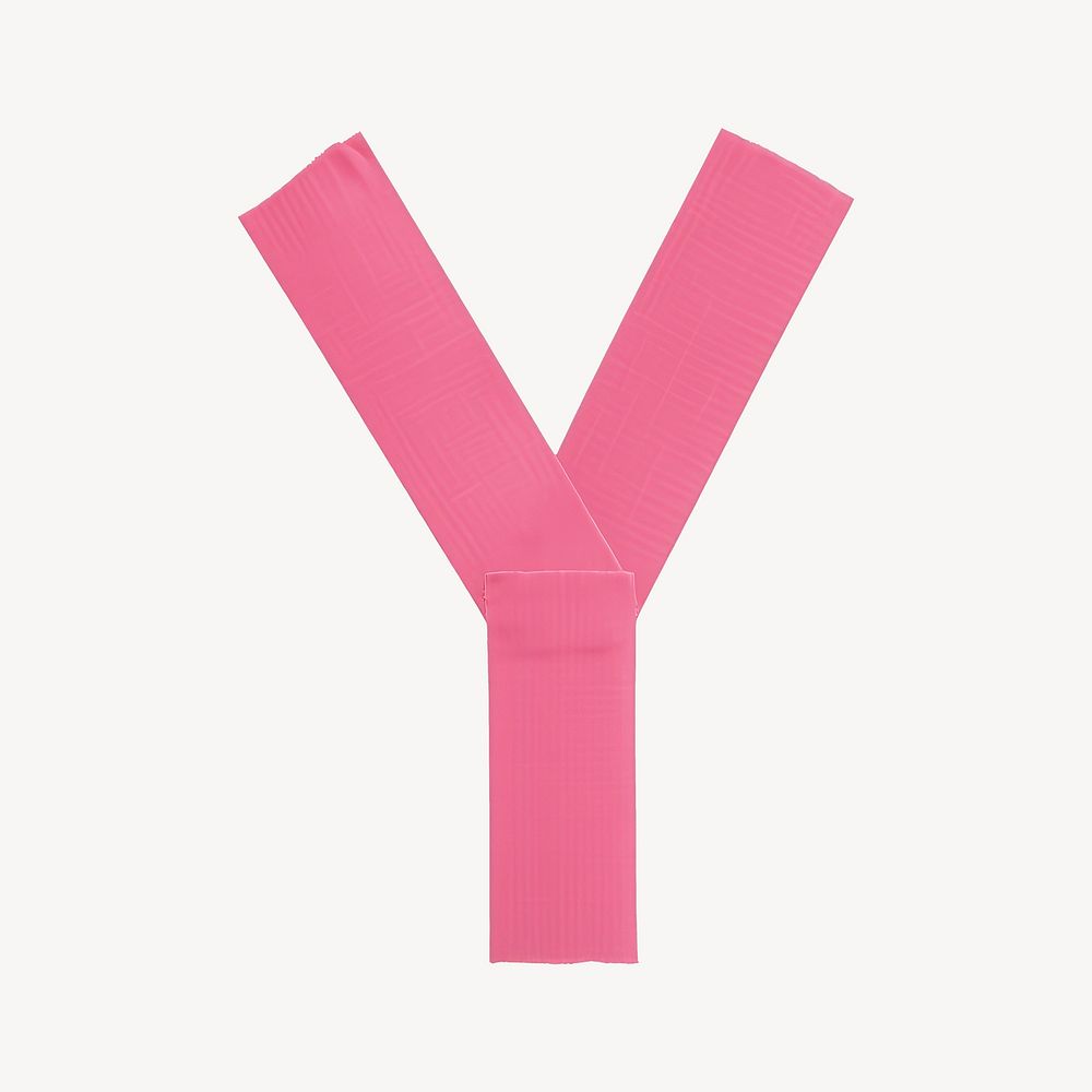 Pink duct tape letter Y | Free Photo - rawpixel