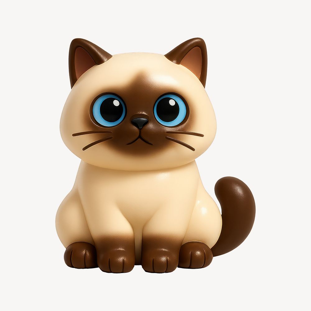 Cute cartoon cat figurine toy | Free Photo Illustration - rawpixel