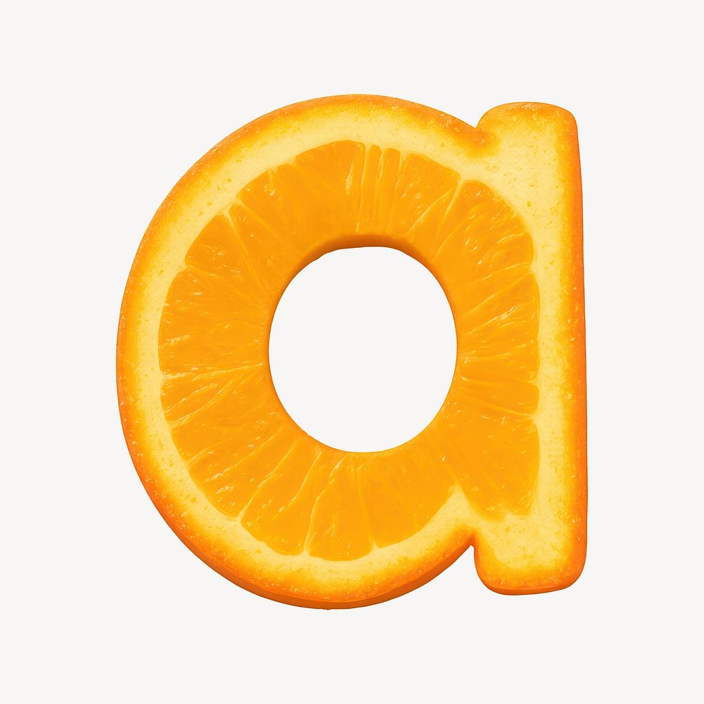 Orange slice letter design | Free Photo - rawpixel