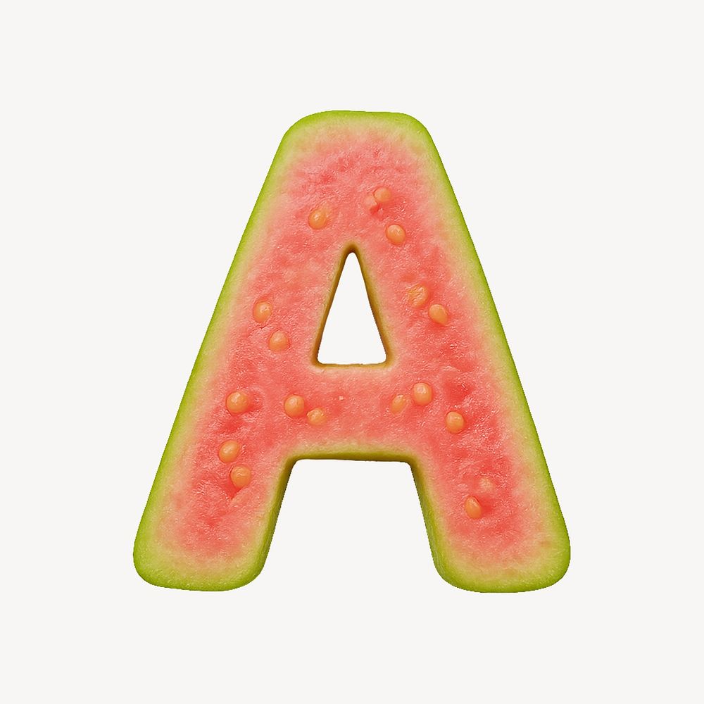 Watermelon-themed alphabet letter | Free Photo - rawpixel