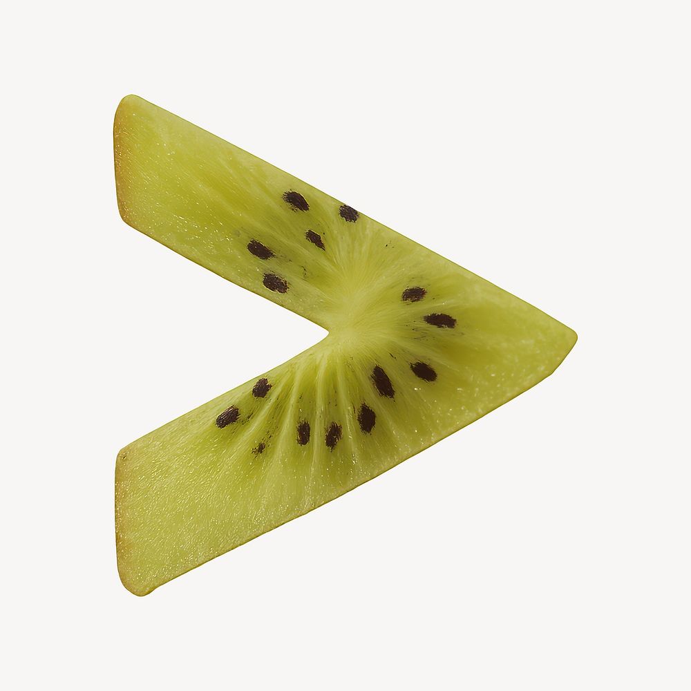 Kiwi slice shaped arrow | Free Photo - rawpixel