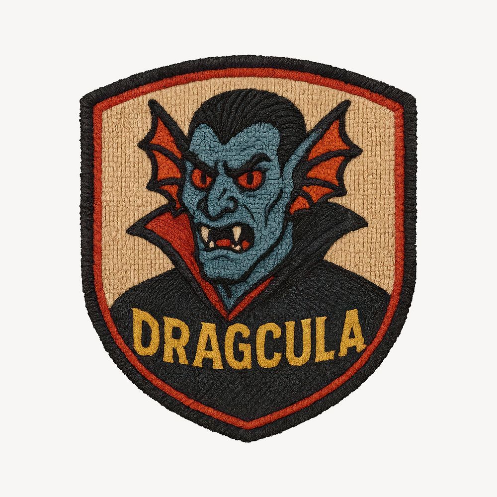 Vintage vampire patch design | Free Photo - rawpixel