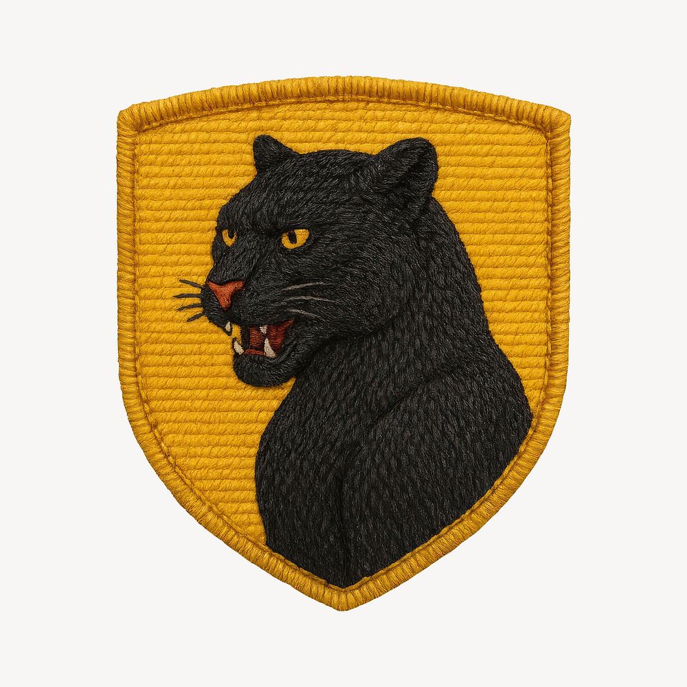 Embroidered panther patch design | Free Photo - rawpixel