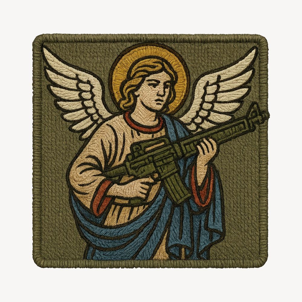 Angel patch with rifle | Free Photo - rawpixel