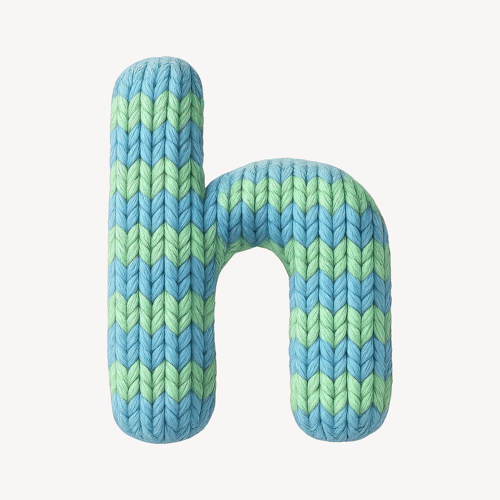 Knitted letter 'h' texture | Free Photo - rawpixel