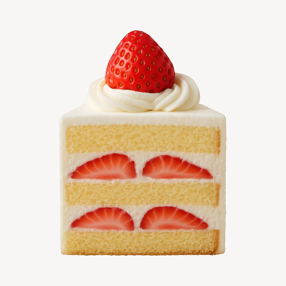 Delicious strawberry shortcake slice | Free Photo - rawpixel